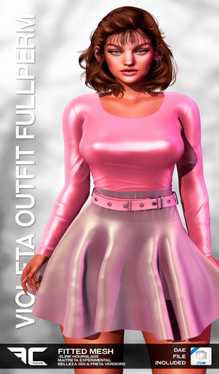 Second Life Marketplace Flecha Violeta Outfit Fullperm